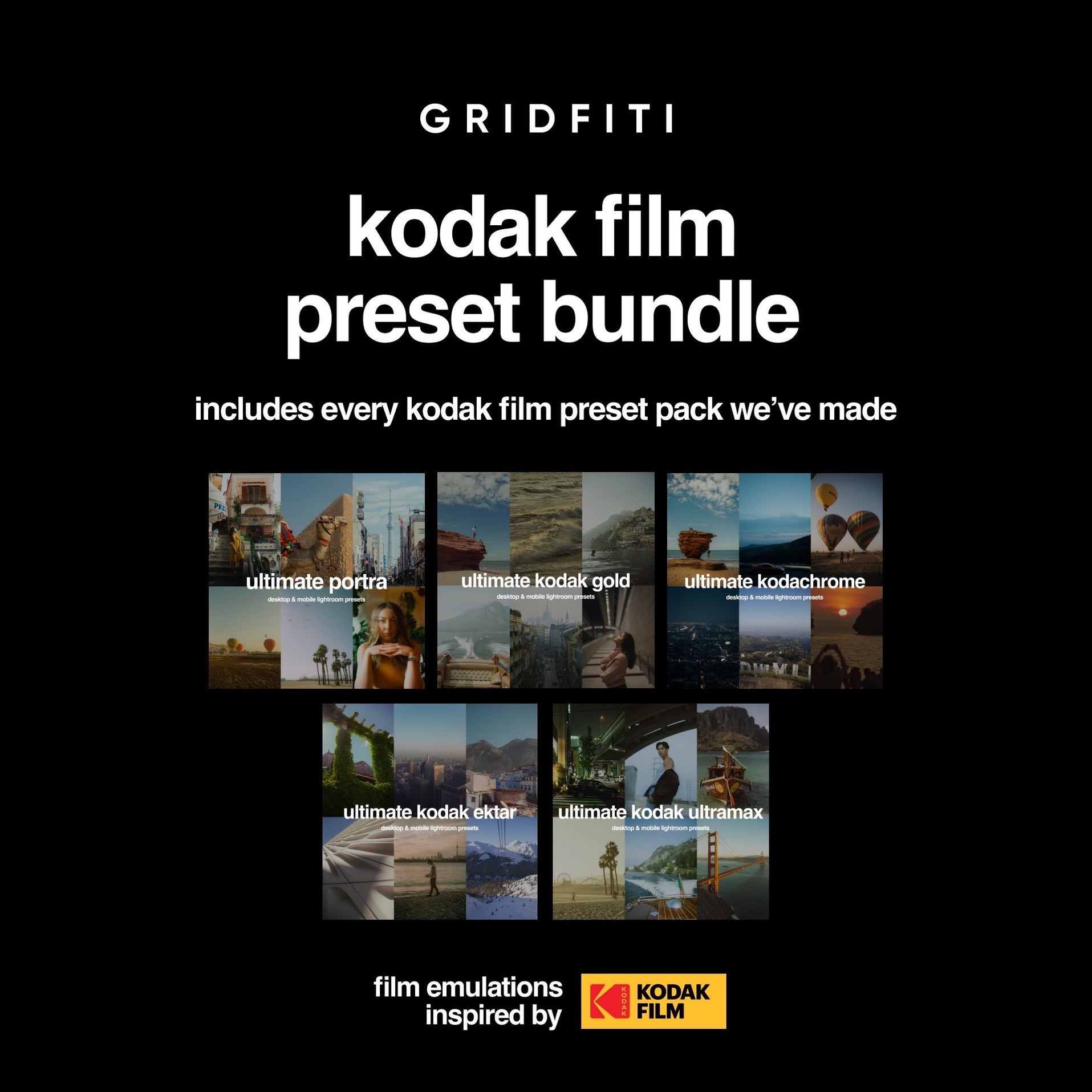 The Ultimate Portra Lightroom Preset Pack & Gridfiti