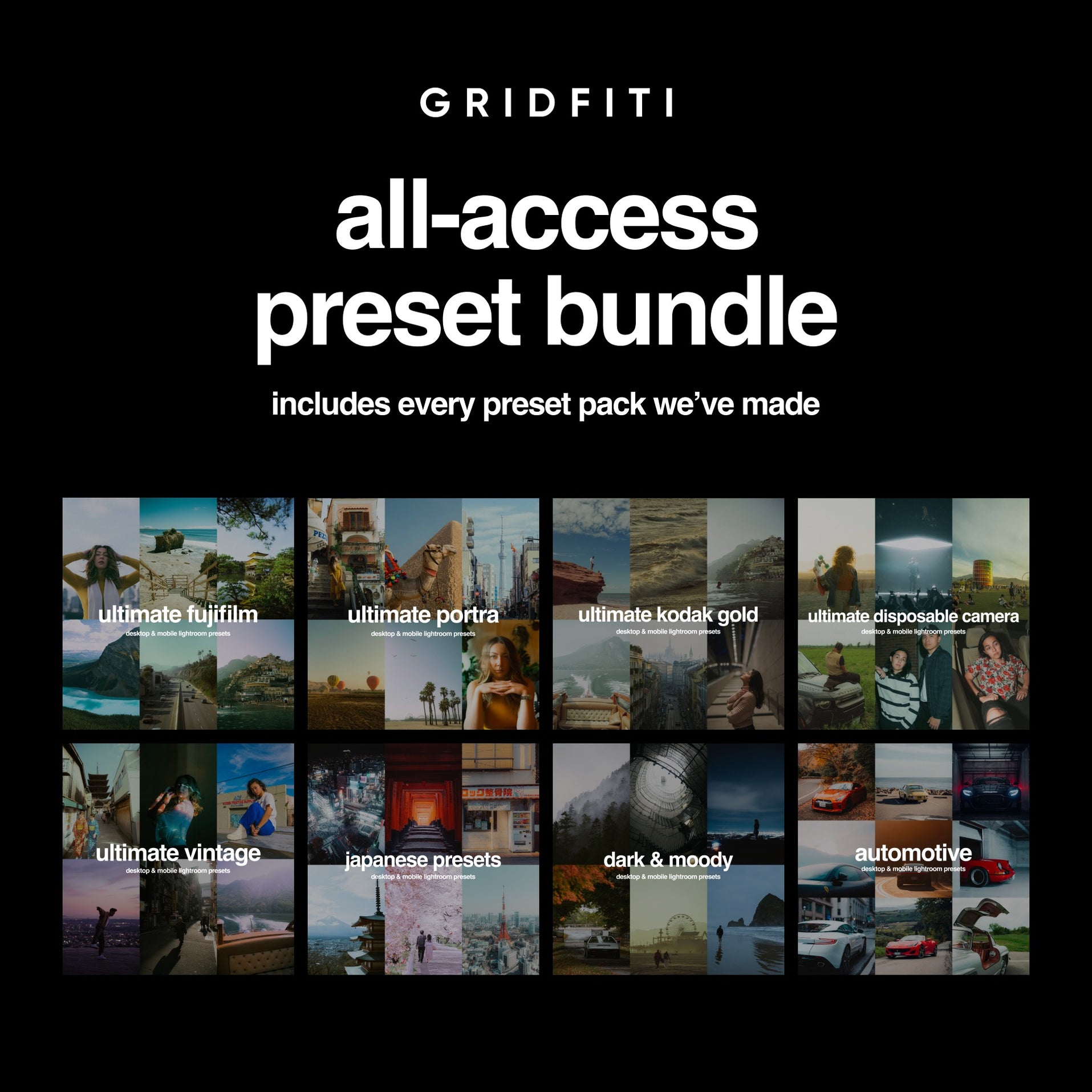 The Ultimate Portra Lightroom Preset Pack & Gridfiti