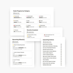 The Ultimate Goals Notion Template & Gridfiti