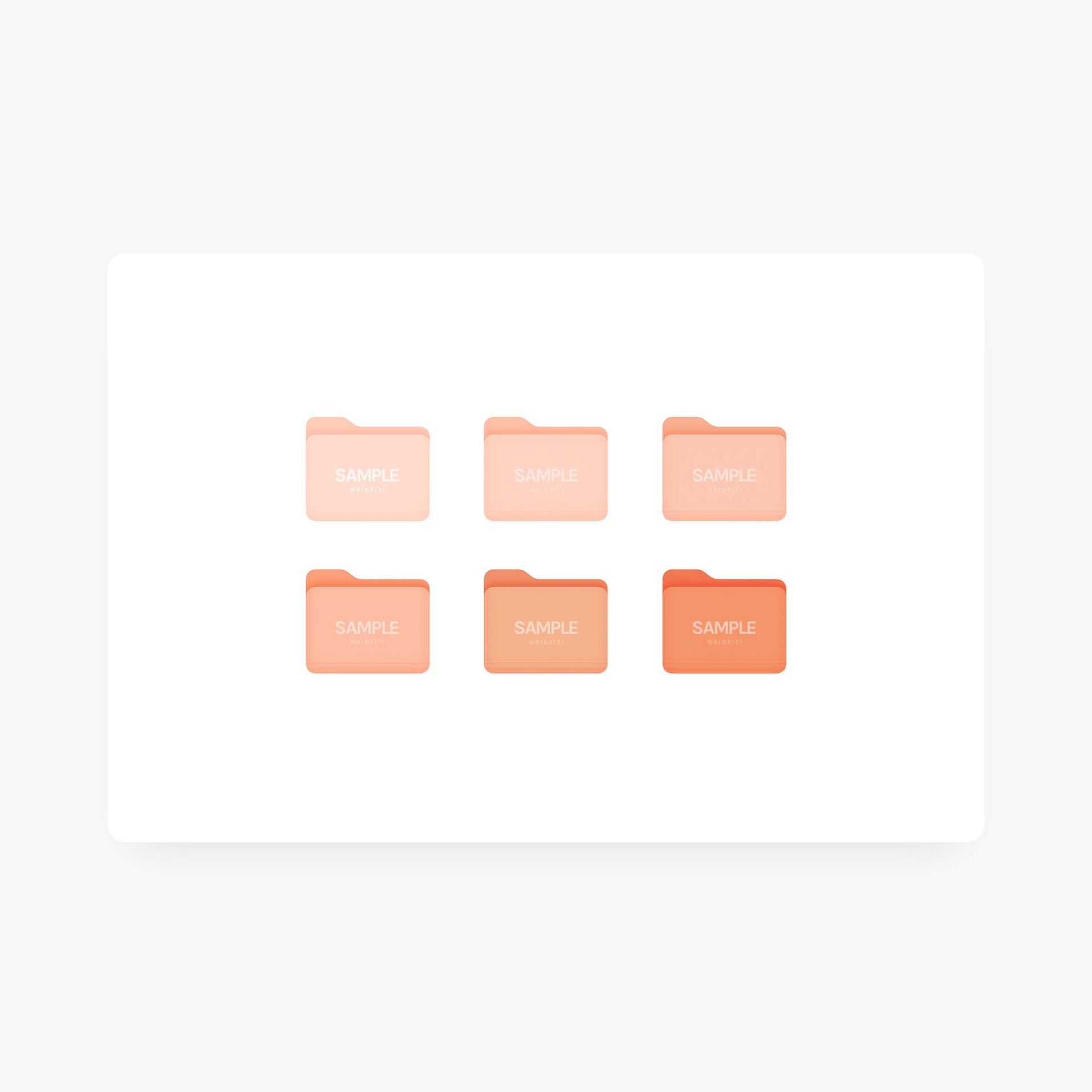 Peach Folder Icon Pack & Gridfiti