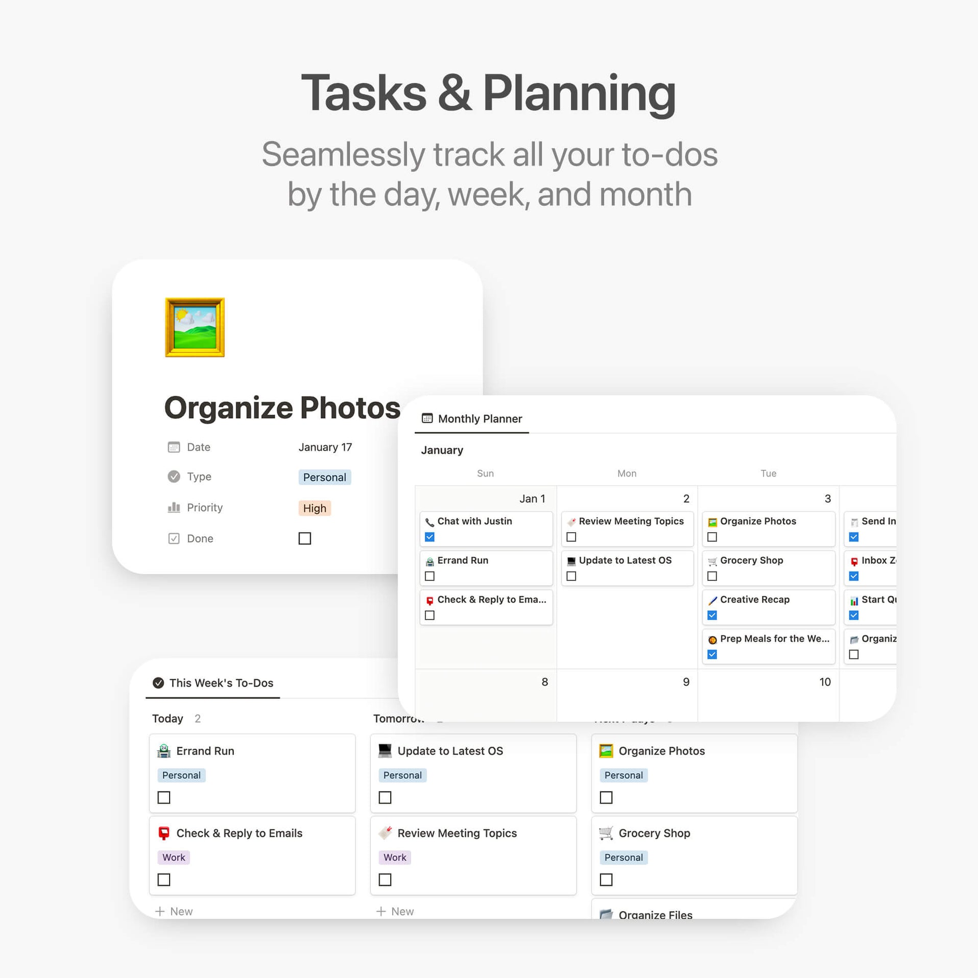 Notion Life OS Template: All-in-One Dashboard & Gridfiti