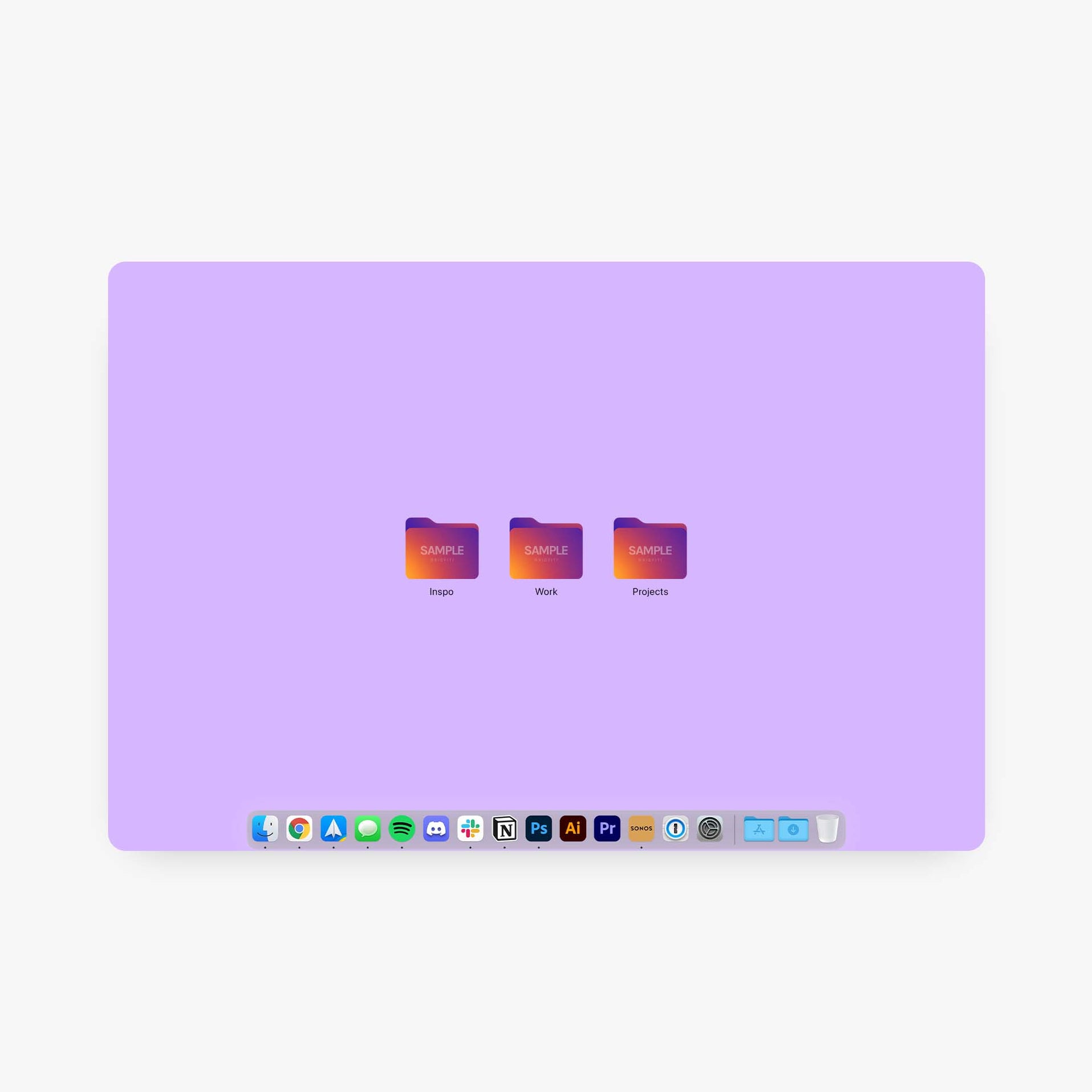 Aura Plus Desktop Folder Icon Pack & Gridfiti