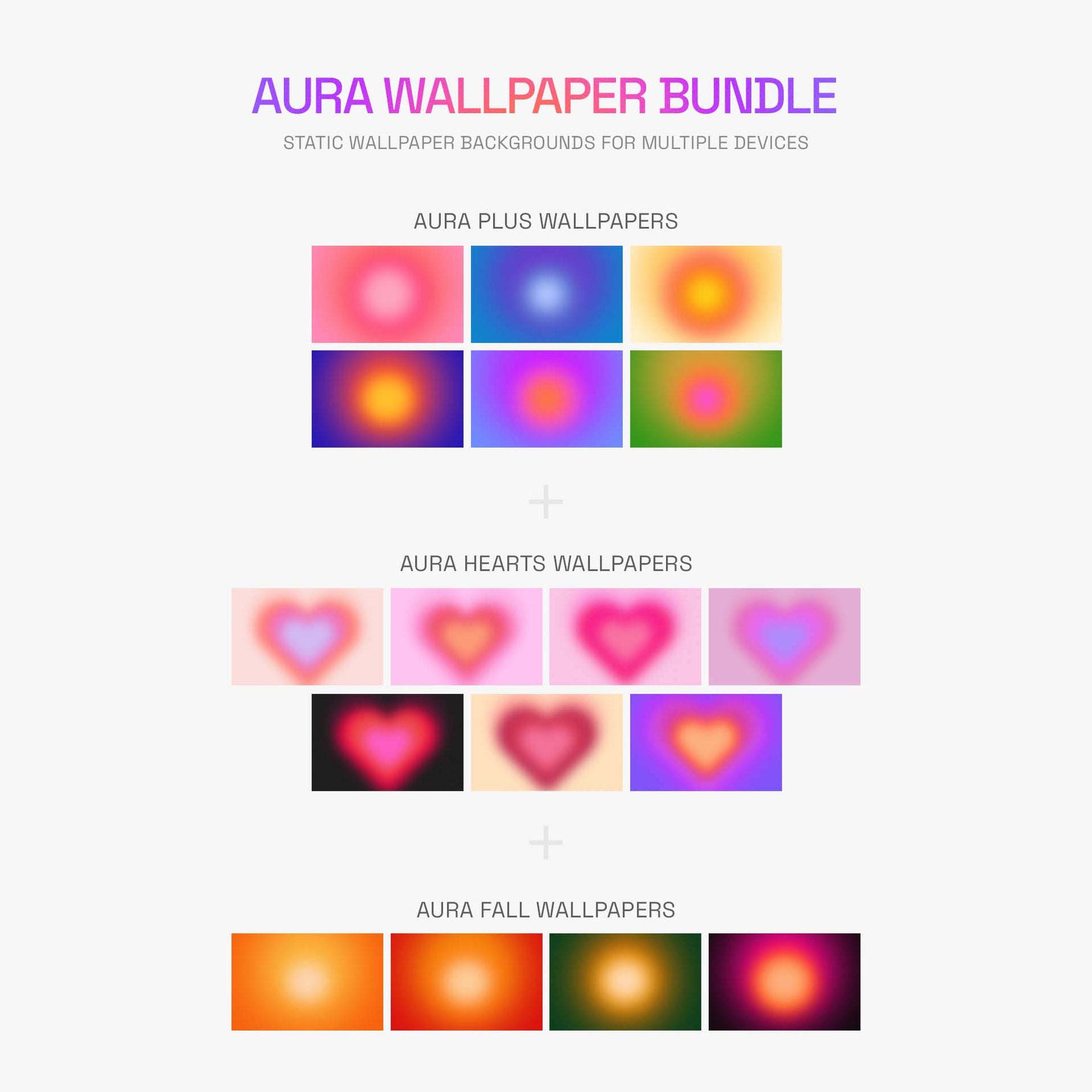 Aura Gradient Wallpapers & Gridfiti