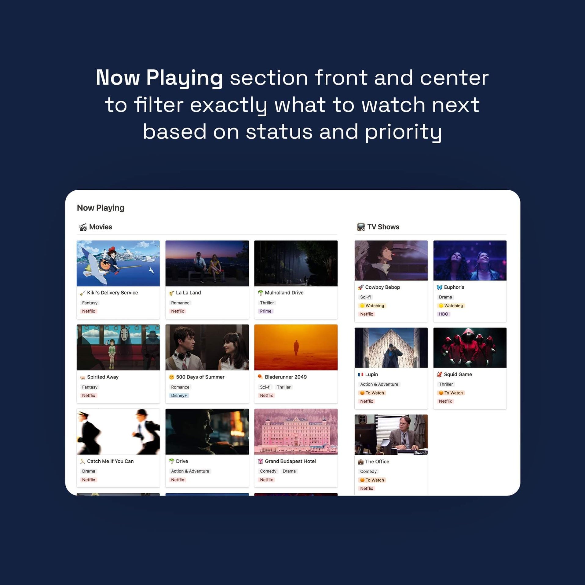The Ultimate Watch List Dashboard Template for Notion [Movies & TV ...