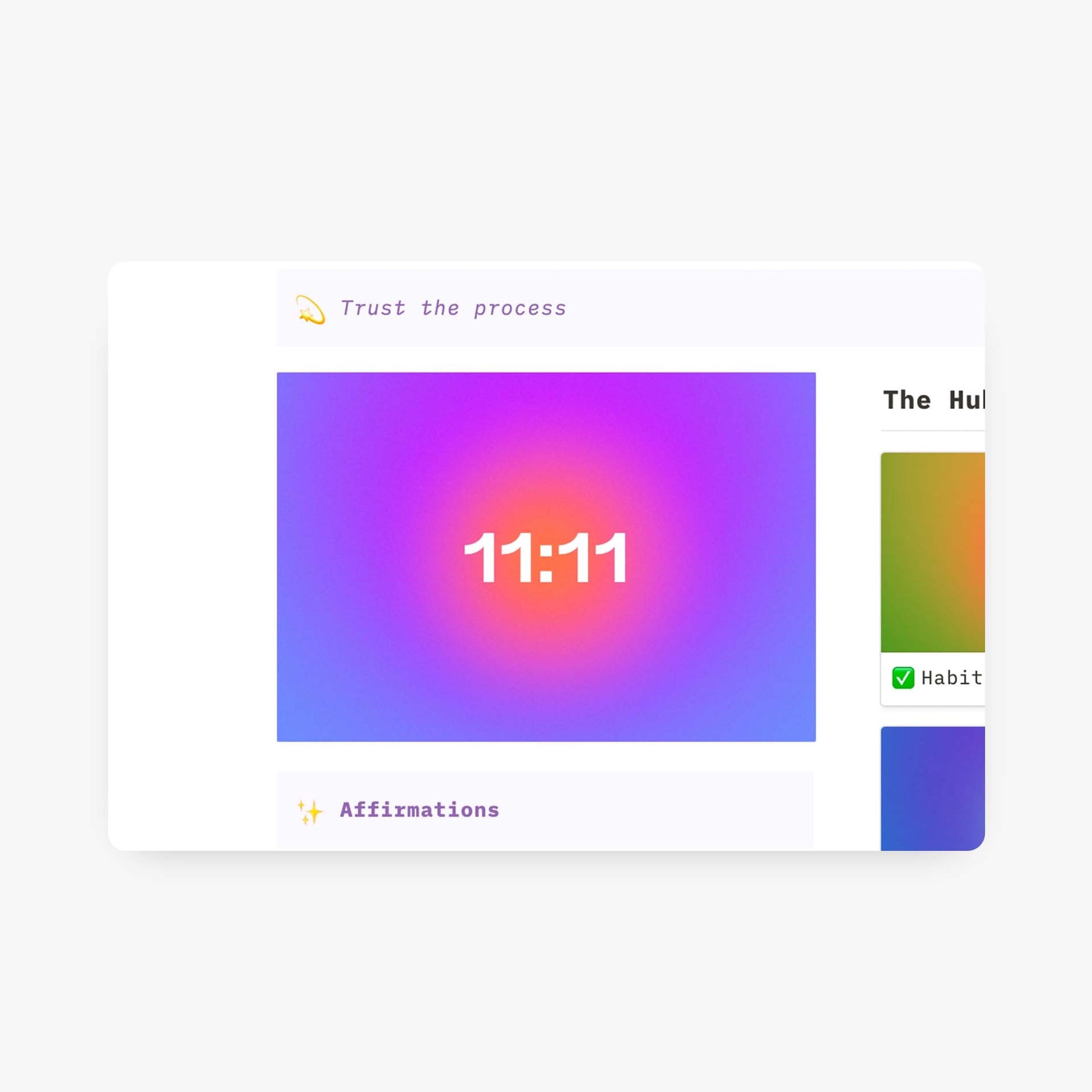 Aura Clock – Aesthetic Notion Widget & Gridfiti Aura Clock – Aesthetic Notion Widget & Gridfiti