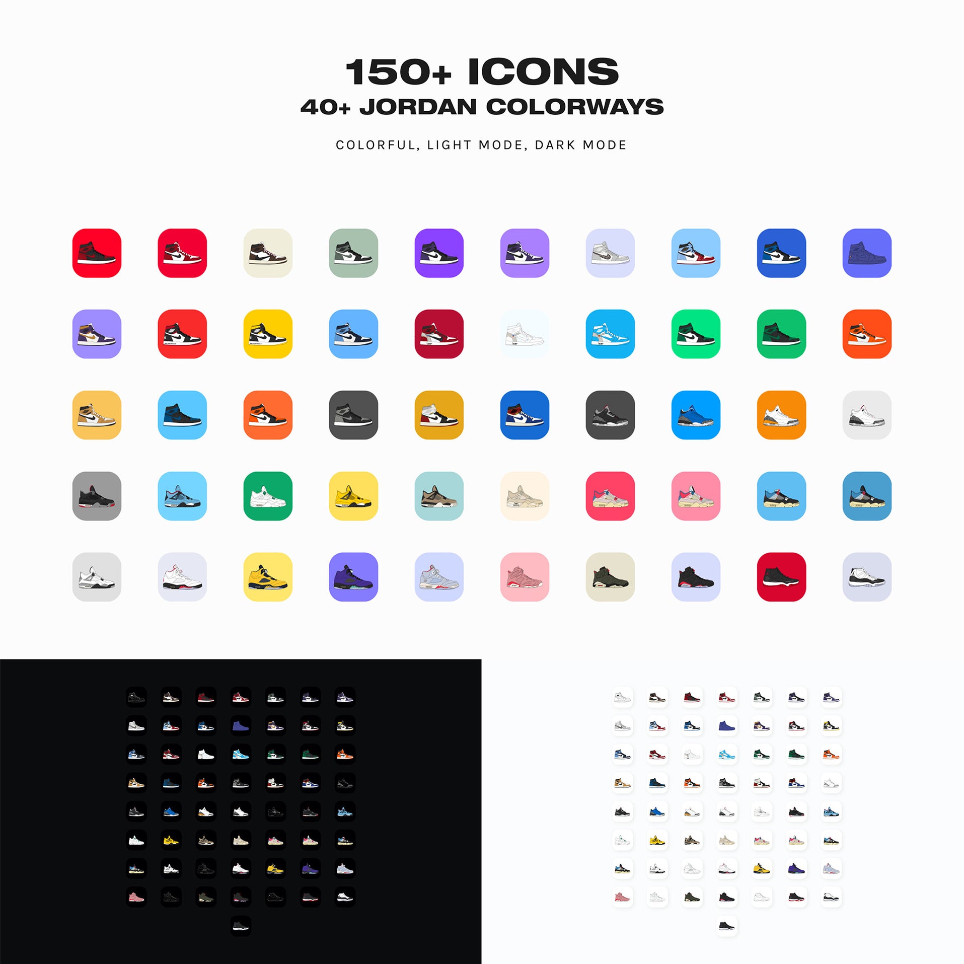 Jordan Sneaker Icon Pack for iOS & iPadOS & Gridfiti