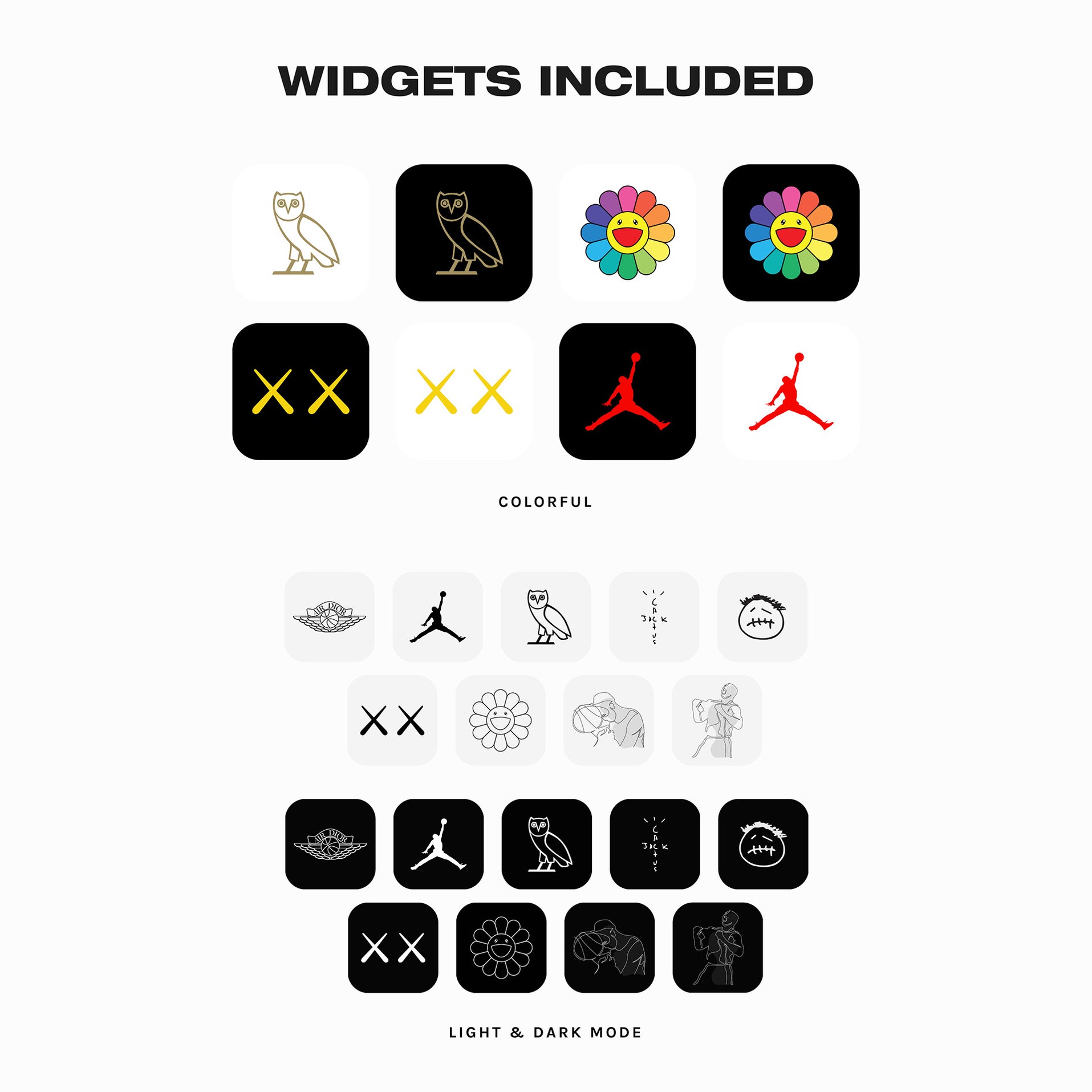 Jordan Sneaker Icon Pack for iOS & iPadOS & Gridfiti